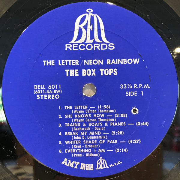 The Box Tops - The Letter / Neon Rainbow - Woodbury Music Shop