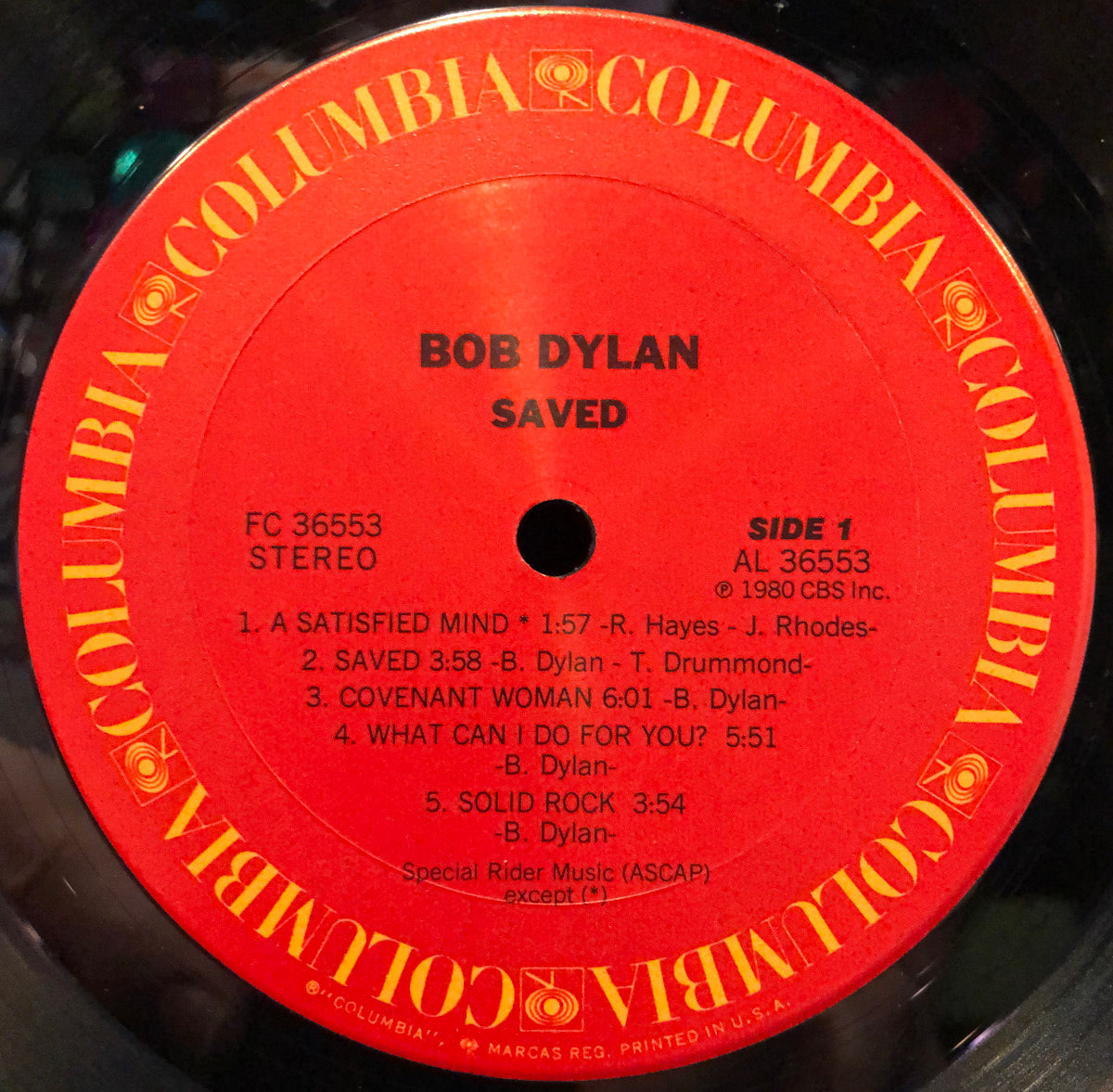 bob dylan saved lp